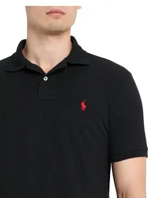 Polo Ralph Lauren Apos;s Custom Slim Fit Soft Cotton Polo Shirt - Black