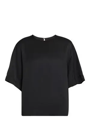 Ralph Lauren Oversized Satin Tee - Black