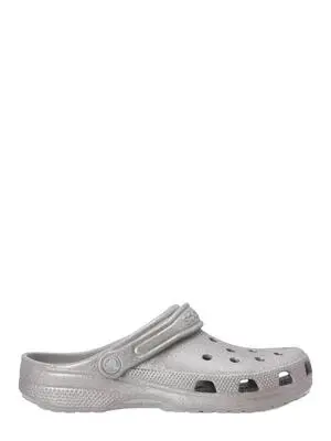CROCS Classic Glitter Clogs - Silver