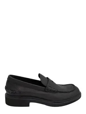 TOD'S Leather Loafers - Black