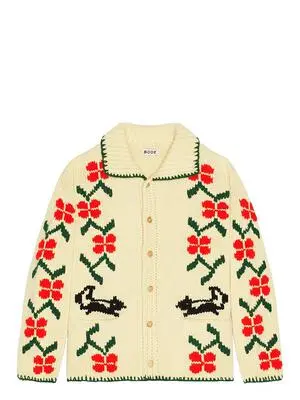 BODE Pirate Ship Cardigan - Ivory