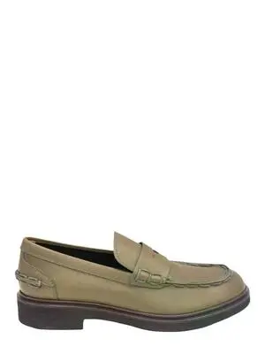 TOD'S Leather Loafers - Green