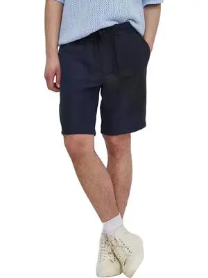 SAMSOE SAMSOE Elastic-waist Chino Shorts - Blue