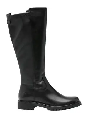 TAMARIS Leather Knee-high Boots With Zip Fastening - Black