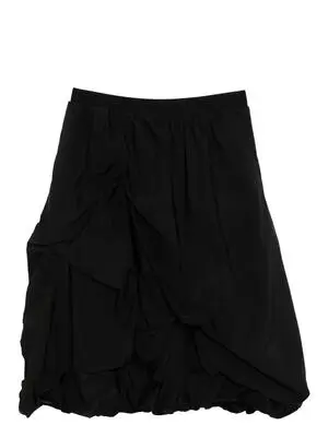 ALAINPAUL Draped Skirt - Black