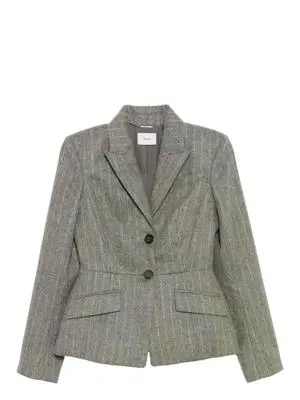 Erdem Striped Single-breasted Blazer - Grey