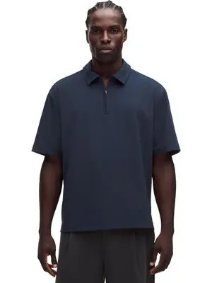 Lululemon Daydrift Oversized Zip-neck Polo Shirt True Navy