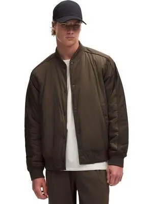 Lululemon Collegiate Bomber Jacket Olive Brown