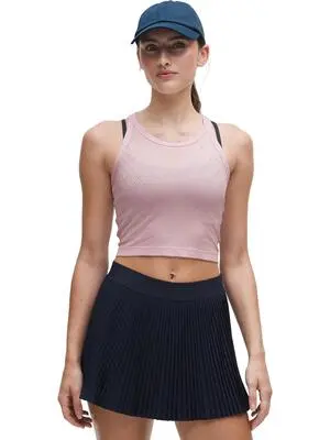 Lululemon Swiftly Tech Cropped Round-neck Tank Top 2.0 - Diamond Drop Blissful Pink