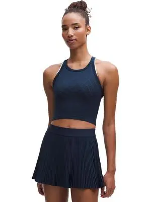 Lululemon Swiftly Tech Cropped Round-neck Tank Top 2.0 - Diamond Drop Club Blue