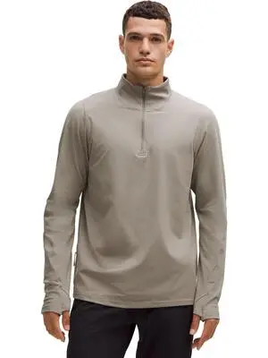 Lululemon Rulu Fleece Half-zip Long-sleeve Shirt - Warm Ash Grey