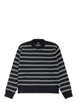 StÜssy Chunky Cotton Stripe Sweater - Ocean