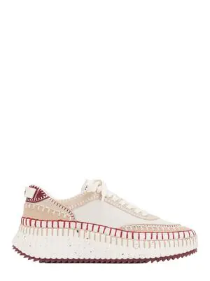 Chloé Nama Sneaker - Beige - Purple