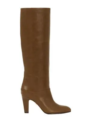 Chloé Eve Heeled Boot 40 Dark Khaki