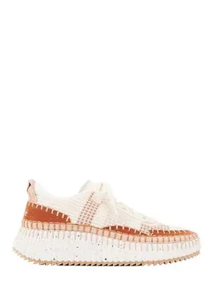 Chloé Nama Sneakers Natural Brown
