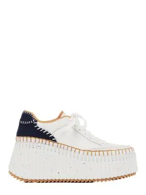 Chloé Nama Wedge Sneakers - Royal Navy