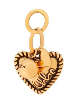 Chloé Pearl And Heart Charm - Gold Color
