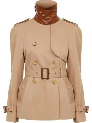 Chloé Short Trench Coat - Worn Brown