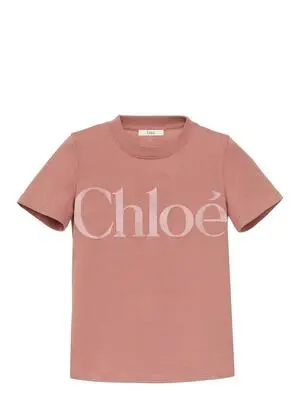 Chloé Fitted T-shirt - Dried Rose