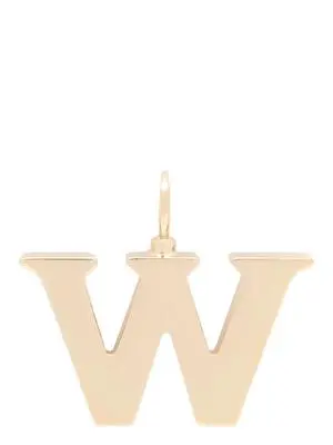 Chloé Alphabet 'w' Charm - Light Gold