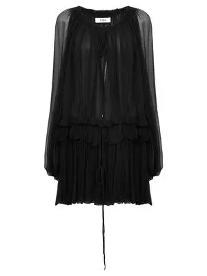 Chloé Mini Cape Dress - Black