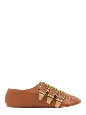 Chloé Susanna Flat Ginger Brown