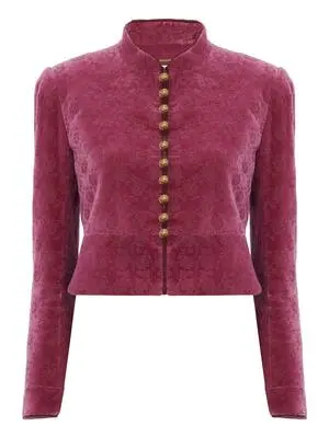 Chloé Cropped Fitted Jacket - Burnt Lilac