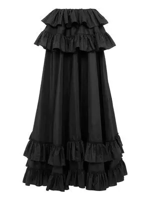 Chloé Tiered Maxi Skirt - Black
