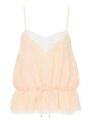 Chloé Drawstring Camisole Top Delicate Pink