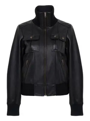 Chloé Leather Blouson - Black