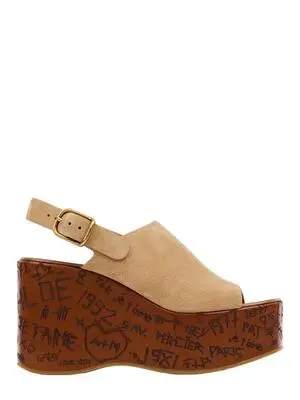 Chloé Maxime Wedge Sandal - Desert Sand