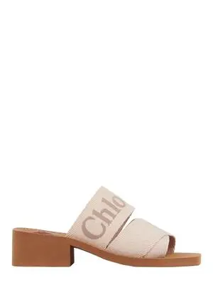 Chloé Woody Heeled Mule - Blushy Beige