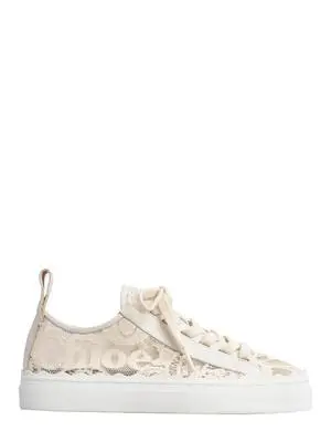 Chloé Lauren Lace-Up Sneaker Mild Beige