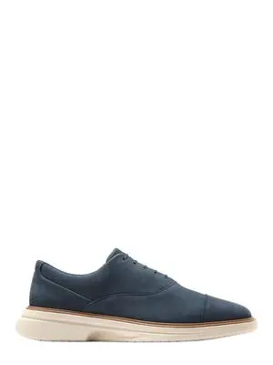 Cole Haan Riginalgrand Cityspectre Cap Toe Oxfords - Navy Blazer-natural-angora