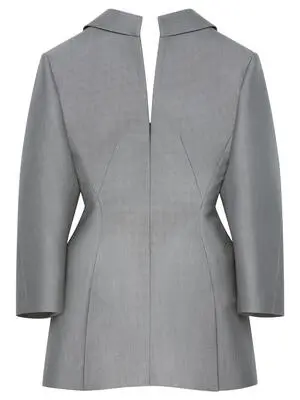 Givenchy Tailored Wool Dress - Light Grey Melange