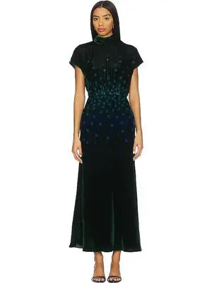 Saloni Fabienne-b Dress - Starlight Sky Plmt