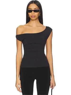 WeWoreWhat Twisted Off-the-shoulder Top - Black