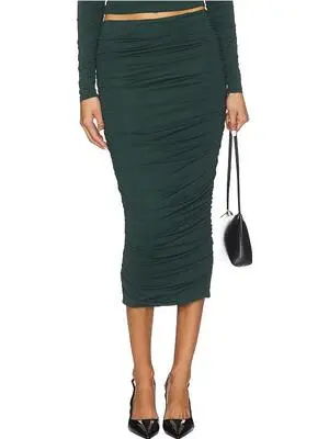 SEROYA Darcy Midi Skirt - Evergreen