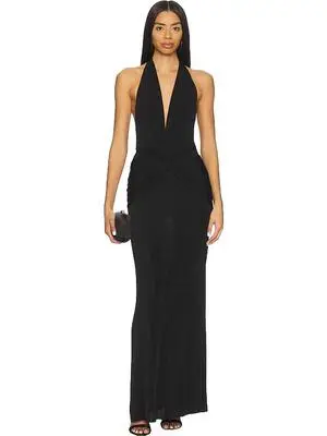 SEROYA Mada Maxi Dress - Black