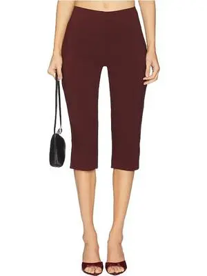 RUNAWAY THE LABEL Gisele Capri Pants - Bitter Chocolate