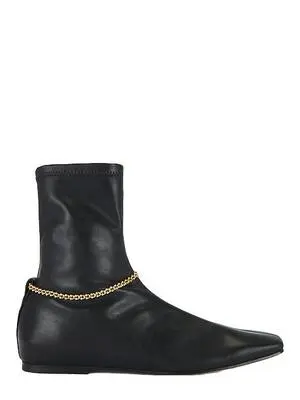 MARIA LUCA Maria Luca Norma Ankle Boot With Chain Detail Black