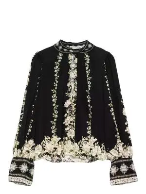 ALICE + OLIVIA Floral Shirt