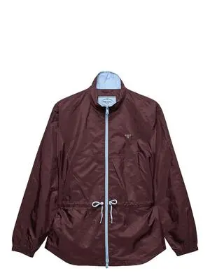 Prada Re-Nylon Blouson Jacket Garnet