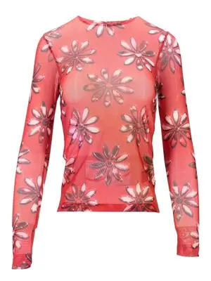 MERYLL ROGGE Floral Long-sleeved T-shirt - Red