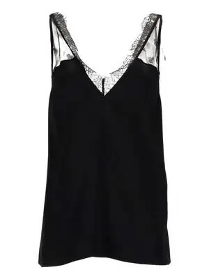 Stella McCartney Lace Trim Top - Black