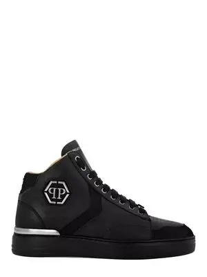 Philipp Plein Logo-patch Sneakers - Black