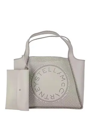 Stella McCartney Logo-detail Top-handle Tote Bag - Neutrals