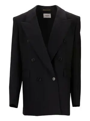 Saint Laurent Double-breasted Blazer - Black