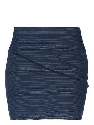 Sandro Mini Skirt In Cotton Blend - Blue