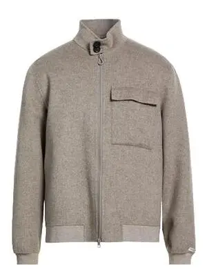 PALTÒ Brushed-felt Harrington Jacket - Grey
